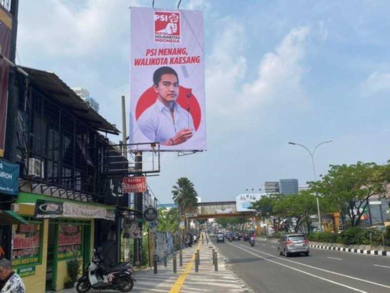 PSI Pasang Baliho Gambar Kaesang di Depok: Fotonya dari Saya